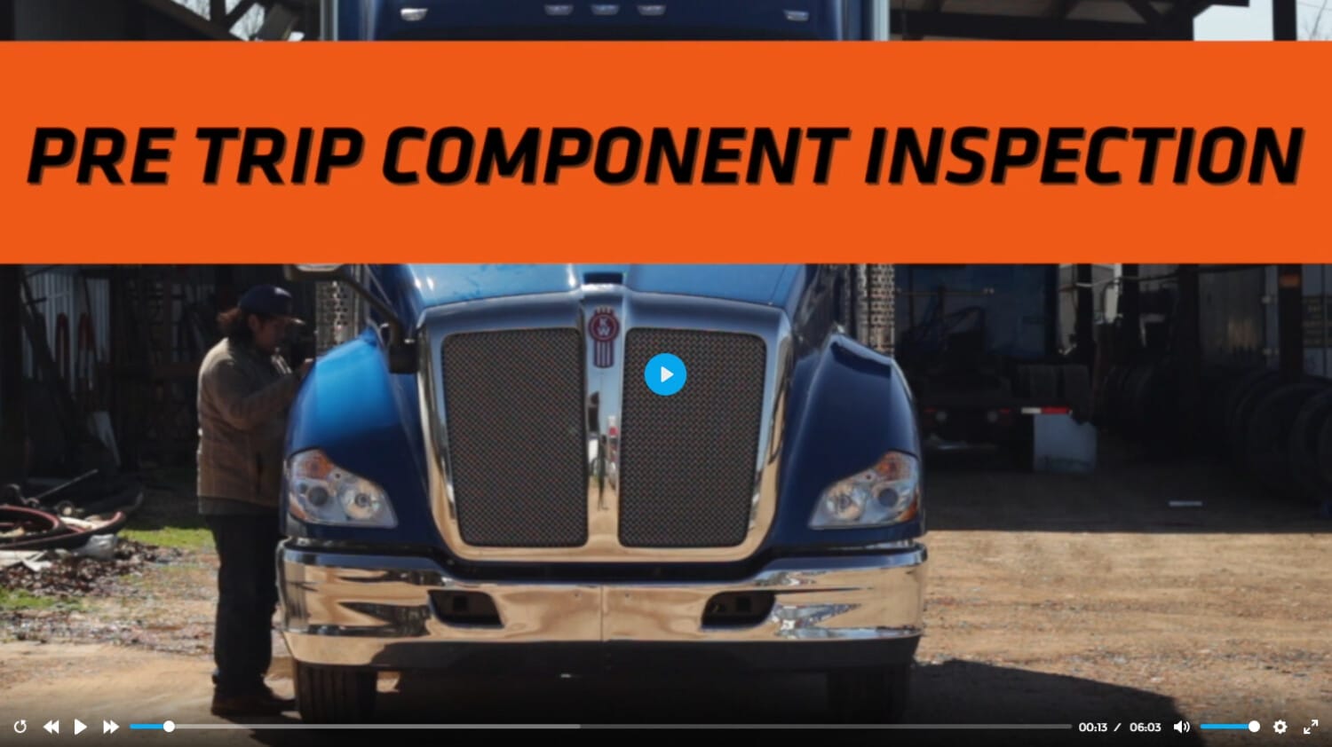 Pre-Trip Component Inspection Safety Training Video