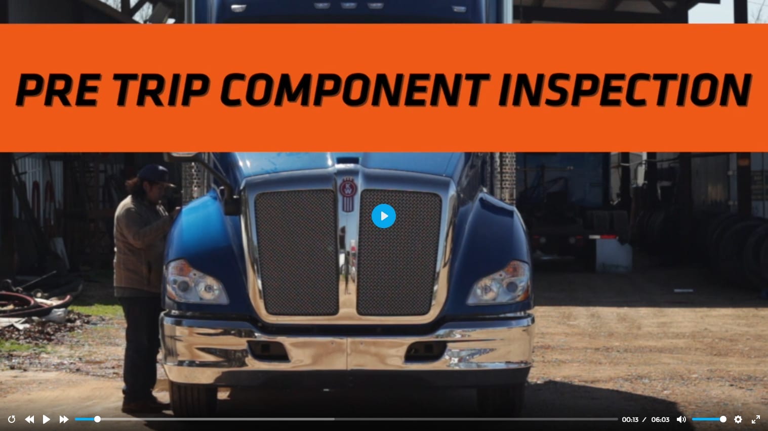 Pre-Trip Component Inspection Safety Training Video