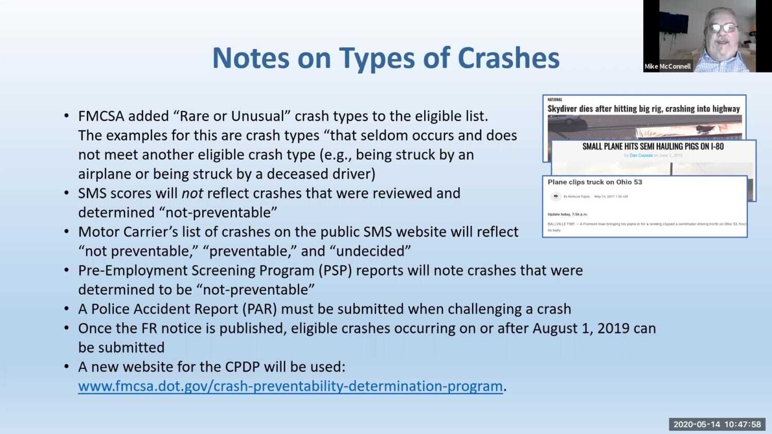 FMCSA Crash Preventability Determination Program | Inifnit-I