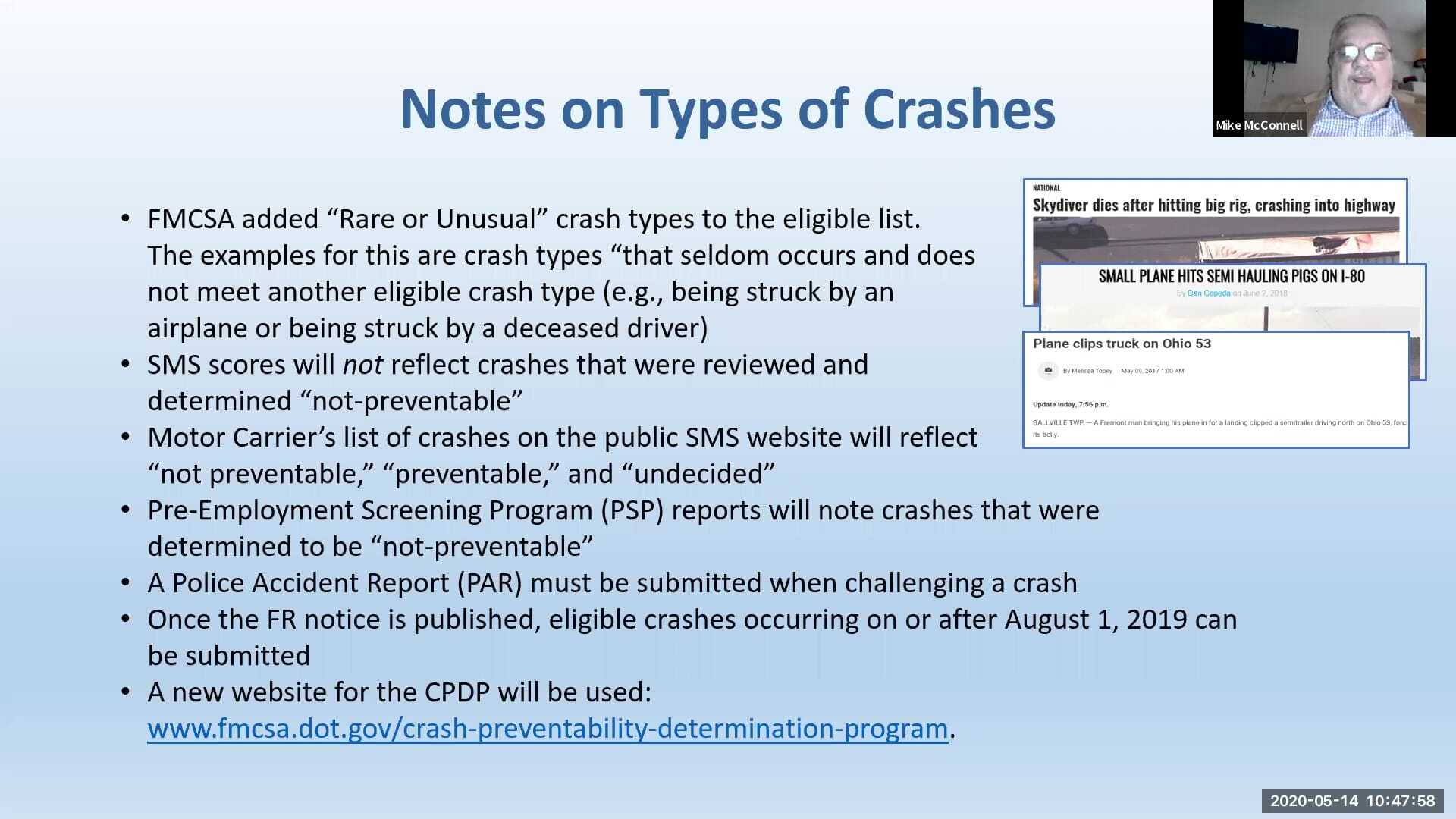 FMCSA Crash Preventability Determination Program | Inifnit-I