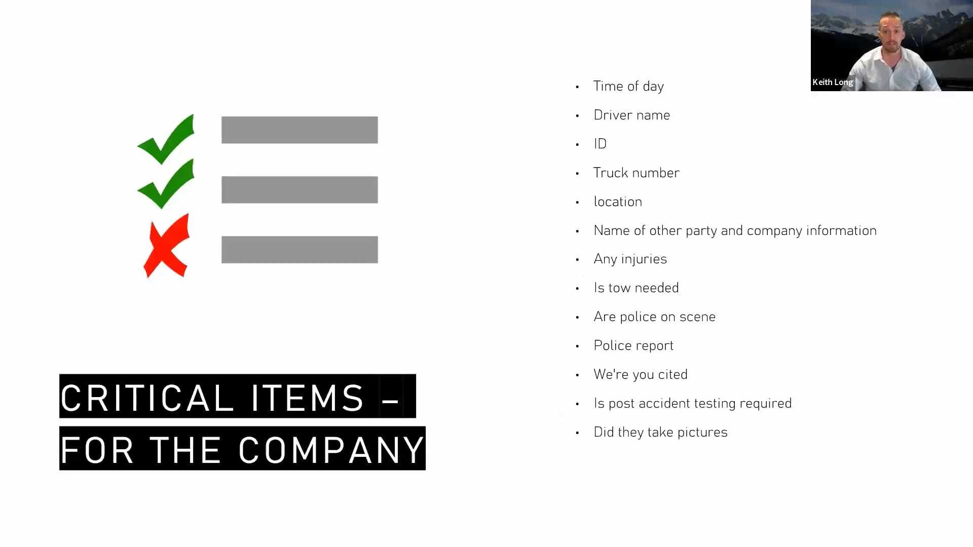 Webinar Replay #49: Post-Accident Procedures - Dos & Don'ts | Infinit-I