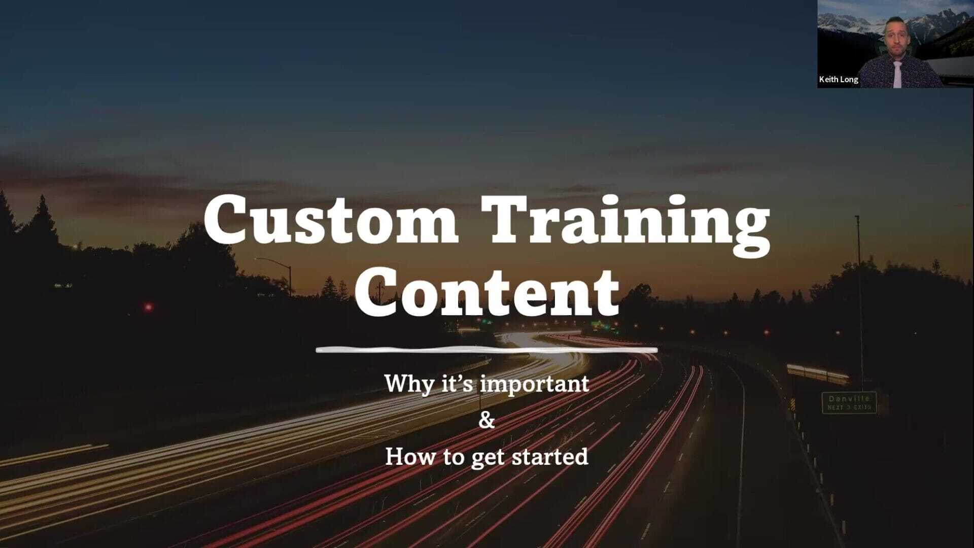 Creating Custom Training Content | Infinit-I