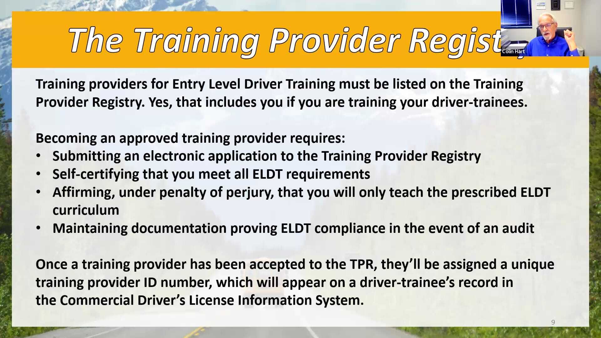 Ongoing ELDT Training For School Bus Drivers Webinar