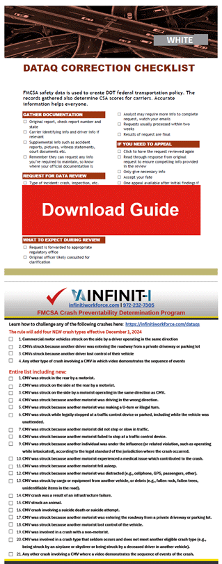 Using The DataQ System To Dispute Crashes & Violations