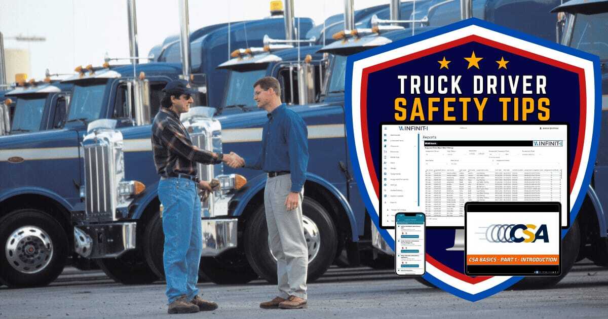 Truck Driver Safety Tips | Infinit-I